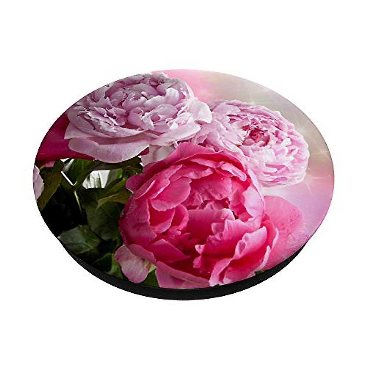 Pink Peony Peonies Flowers Floral Garden Botanical PopSockets Swappable PopGrip