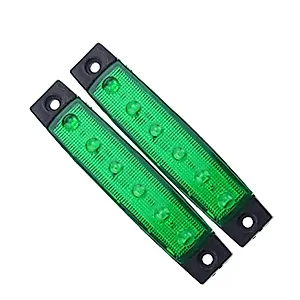 VICASKY Trailer Taillight 2pcs 6 Lights 12v Small Lights Taillight The Width Light Side Lights Truck Green Truck Indicators Signal Lights Light Lamp Side Marker