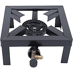 Grill Portable Outdoor Camping Stove 1 Burner Cooking Gas Cooker BBQ Grill Iron Burner Gas Camping Stove 20psi Gas Portable Cooker Single Burner Outdoor Camping Picnic Stove