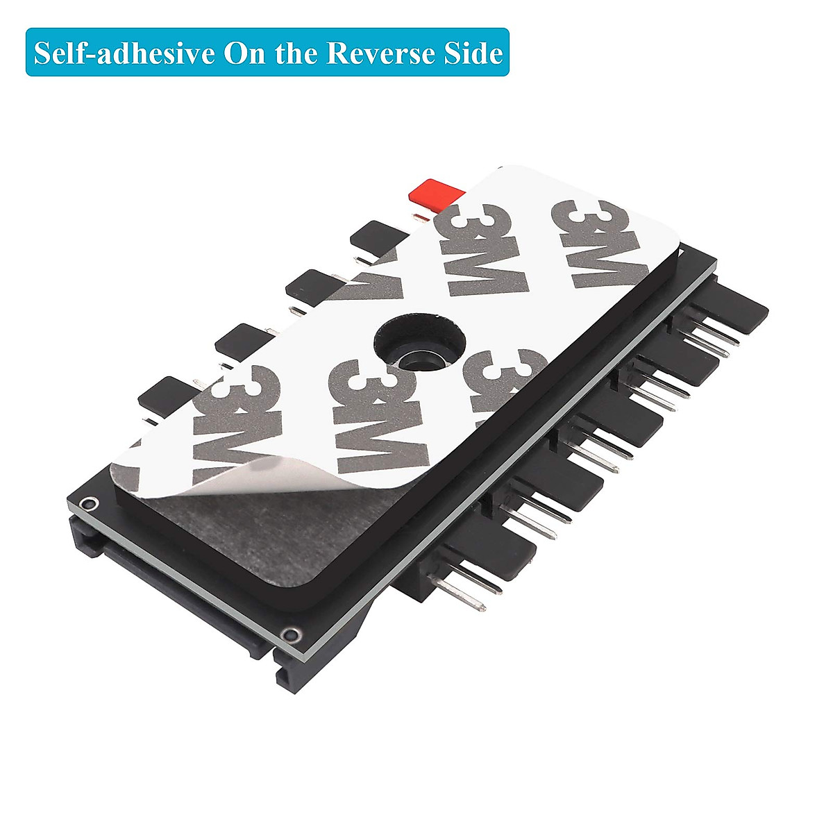 Fancasee 4-Pin PWM Fan Power Supply Cable 1 to 10 Way Splitter Hub 15 Pin SATA Powered PC Case Motherboard Fan Power Extension Cable Cord for ATX Computer Case 4-Pin and 3-Pin Cooling Fans