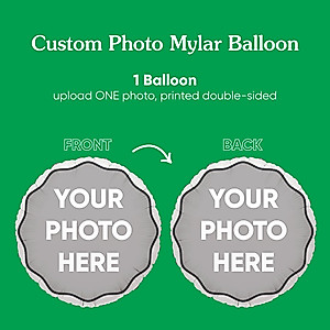 Big Dot of Happiness Personalized Photo Balloons, Personalized Birthday Balloons, Baby Shower Decor, Bachelorette Party Decorations, Bridal Shower Ideas, Custom Double-Sided Mylar Balloon, 1 Piece