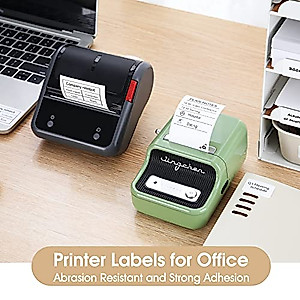 NIIMBOT Labels for B1/B21/B3S Label Printer, Thermal Labels 2'' x 2''(50x50mm), Waterproof, Oil-Proof Sticker Labels, 1 Roll of 150 Sticker Labels (Round Clear)