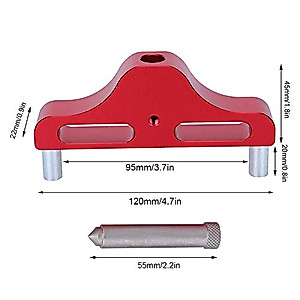 Walfront ZX-1 Center Scriber Woodworking Scriber Center Line Marking Tool, Easy to Find the Exact Center and Offset Lines, Red