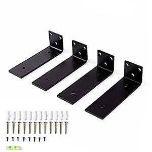 AGAOTIAN Solid Wood Floating Shelves for Wall 36 inch Modern Rustic Wooden Shelf Set of 2 for Bedroom Bathroom Family Room Kitchen