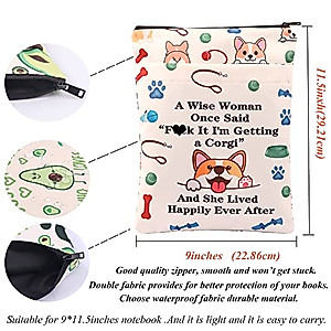 Funny Corgi Book Sleeve Corgi Lovers Book Cover Corgi Mom Gift Retirement Book Pouch Corgi Inspiration Book Sack for Women (CorgiBB)