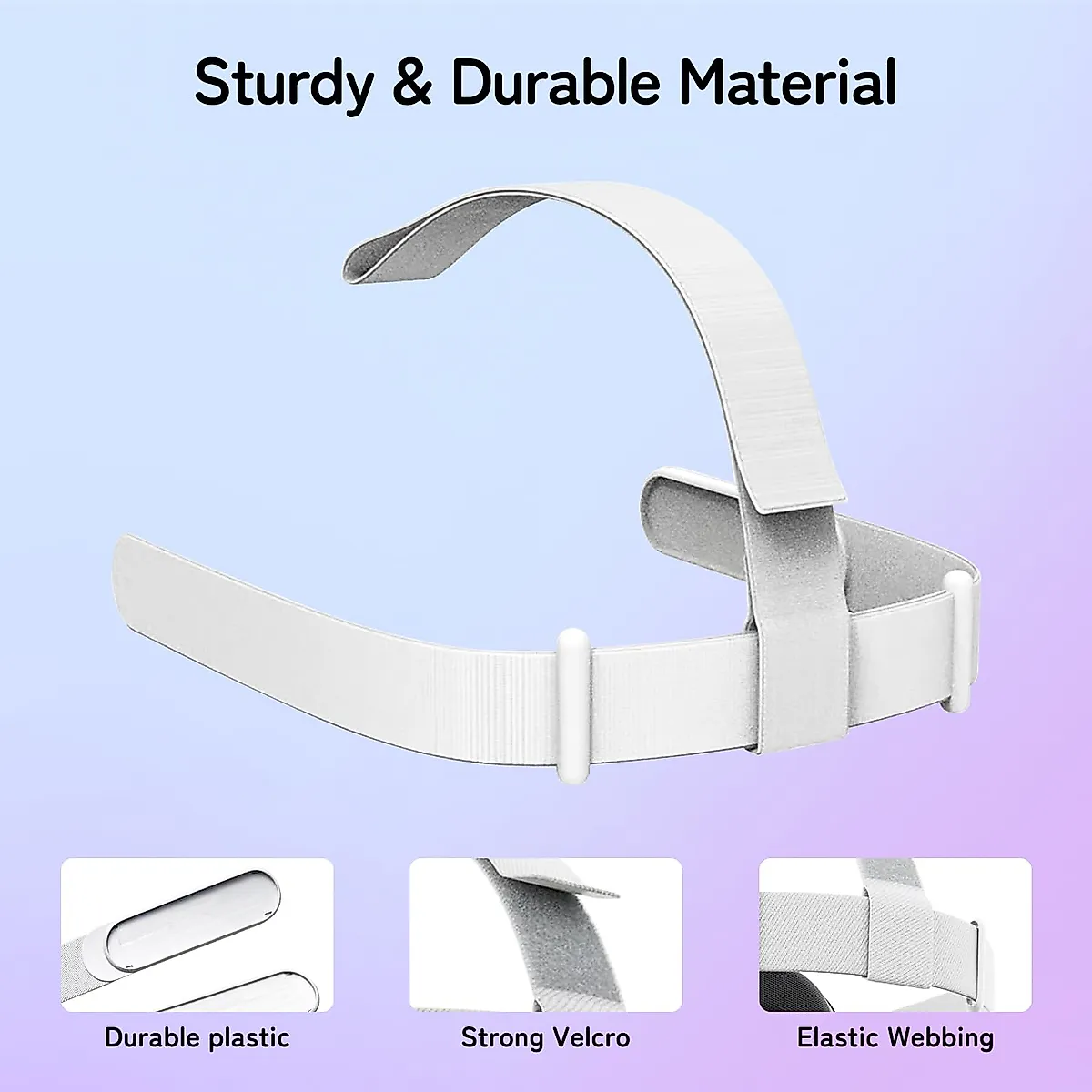 Replacement Head Strap for Oculus 2 Elite Strap, Enhanced Comfort and Gaming Immersion VR Accessories Compatible with Oculus/Meta Quest 2