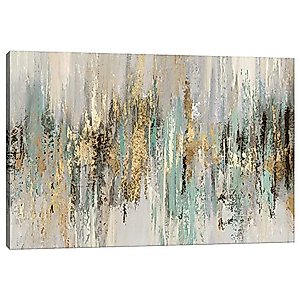 iCanvas TOR189 Dripping Gold I Canvas Print by Tom Reeves, 32" x 48" x 1.5" Depth Gallery Wrapped