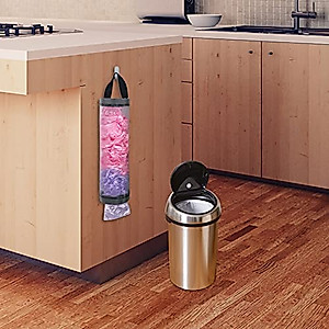 Kitchen Rubbish Bag Round Storage Bag Miscellaneous Wall Hanging Organizer Convenient Extraction Box Storage Bag Hanging Bag Small Pink Trash Bags