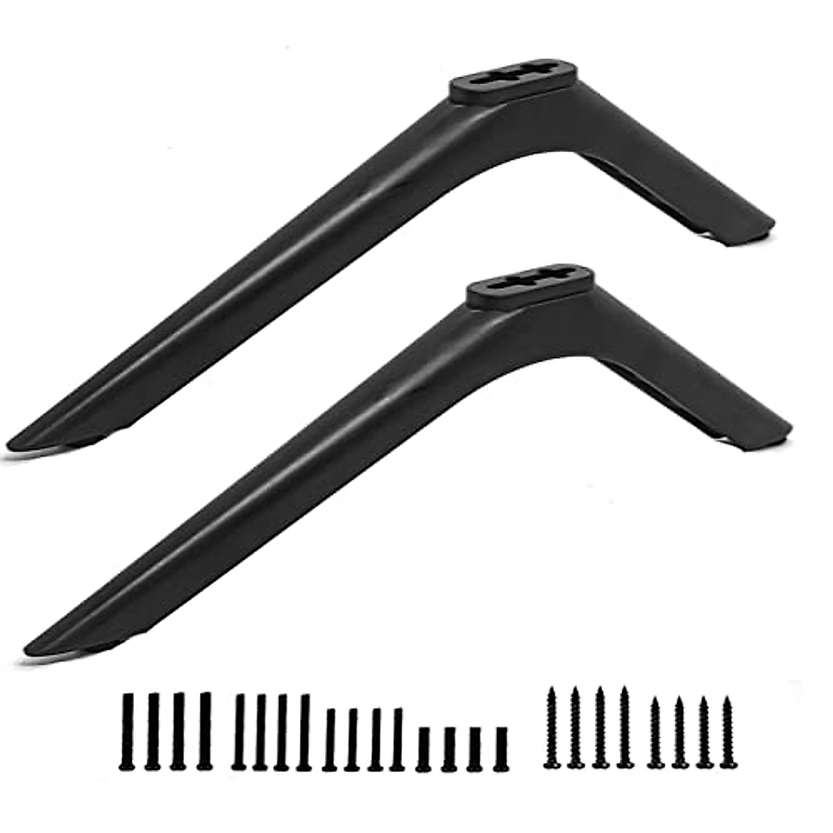 Universal TV Base Stand for TCL Roku LG KONKA TV Legs Replacement for TCL Smart TV 45in 46in 49in 50in 55in 60in 65inUniversal TV Legs for TCL Roku TV Base,TV Stand Legs with Screws