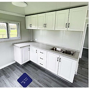 40ft House with Luxury Design, with 3 Bedroom, 1 Living Room, 1 Full Equiped Bathroom and Kitchen,Prefabricated Container House for Adults Living, Foldable Mobile Home Easy Setup & Move