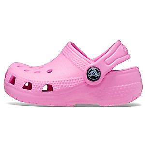 Crocs Unisex-Baby Classic Littles Clogs |Baby Shoes, Ballerina Pink, 2-3 Infant