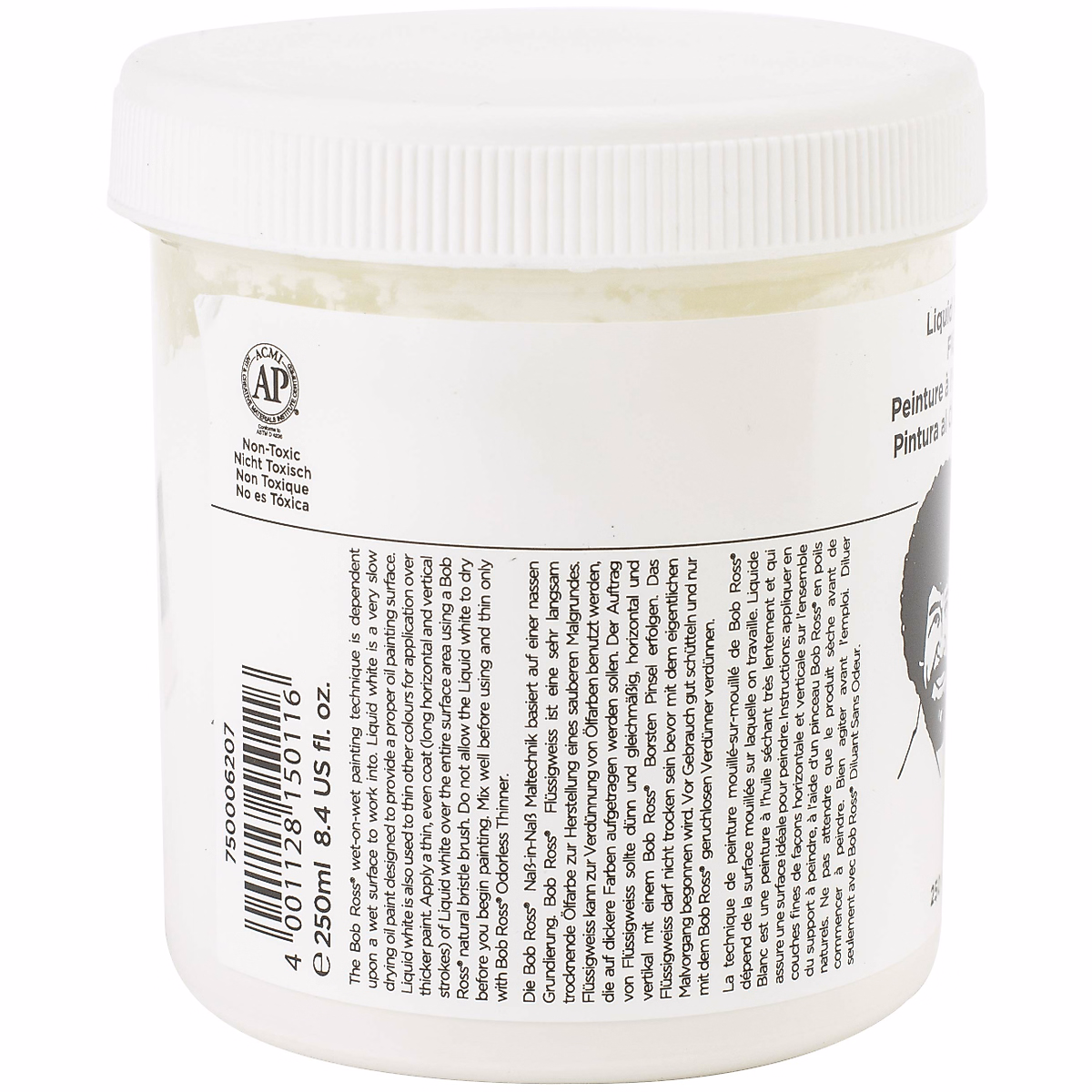Bob Ross Liquid White Oil Paint, 237ml jar (750006207)