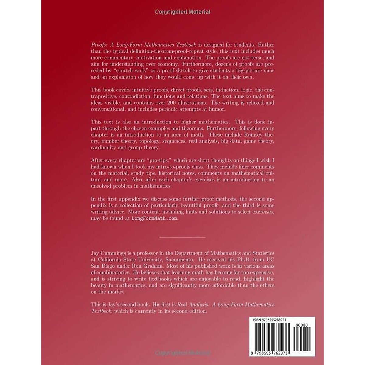Proofs: A Long-Form Mathematics Textbook (The Long-Form Math Textbook Series)