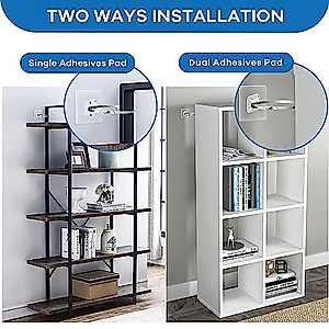 Adhesive Furniture Wall Anchors (10 Packs), Vinkqiado Anti Tip Furniture Safety Straps for Baby Proofing, Secure Bookcase Dresser Shelf Cabinet to Wall for Child