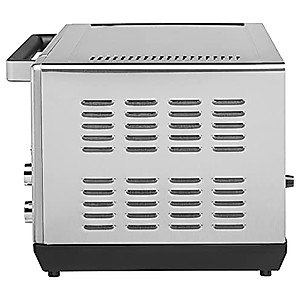 GE Convection Toaster Oven | Quartz Heating Technology | Large Capacity Toaster Oven Complete With 7 Cook Modes & Oven Accessories | Countertop Kitchen Essentials | 1500 Watts | Stainless Steel