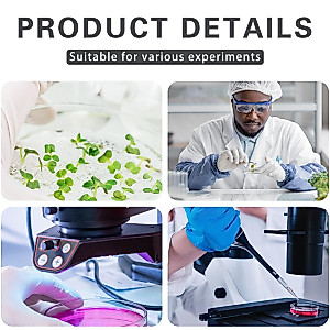 BIPEE 10 Pack Sterile Thick Plastic Petri Dishes with Lids, Square Petri Dish 13mmx13mm Dia x15mm for Mold Testing kit in Lab Supplies