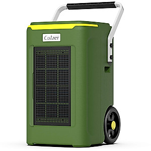 COLZER 180 Pints up to 7,000 Sq. Ft Commercial Dehumidifier Includes Pump & Drain Hose, Powerful Compressor Fast Draw Air for Water Damage, Ideal for Basements, Building Sites, Warehouse