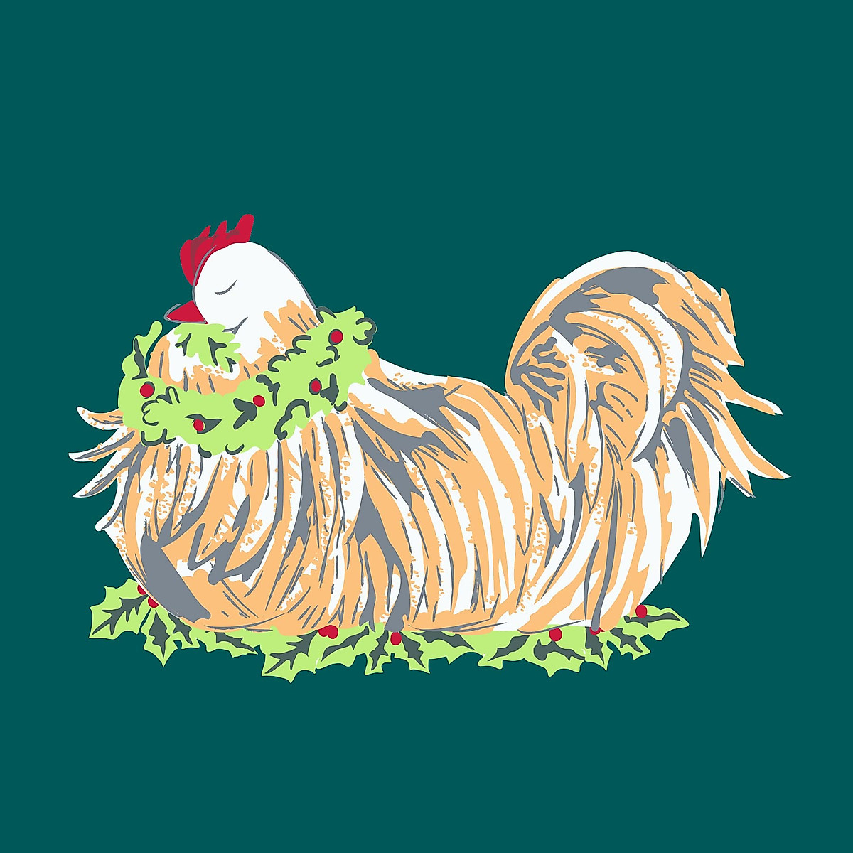 Vera Bradley Small Backpack, French Hen-Recycled Cotton