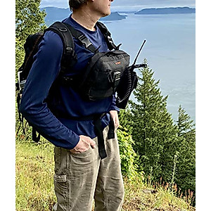 X-FIRE® MOLLE Radio Chest Harness Admin Pouch Pack Tool Bag with Dual Antenna Ports