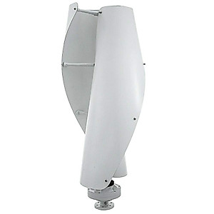 Wind Turbine Generator Kit 450W DC 12V Vertical Wind Power Turbine Generator Kit with Charge Controller 3 Phase AC Permanent Magnet Generator for Home RV Boat Marine Electricity Set (with 2pcs Blades)