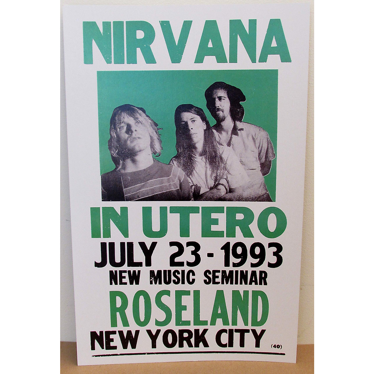 Nirvana Concert Tour Poster 1993, Roseland, NYC