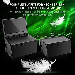 G-STORY 12.5‘’ Portable Monitor for Xbox Series X, UHD 4K Portable Gaming Monitor IPS Screen for Xbox Series X（not Included） with Two HDMI, HDR, Freesync, Game Mode, Travel Monitor for Xbox Series X