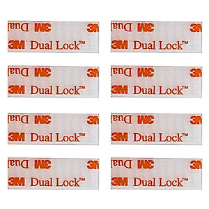 EZ Pass/IPass/IZoom Toll Tag Mounting Kit - 8 Pcs (4 Sets) Reclosable Fastener Dual Lock Tape Strips