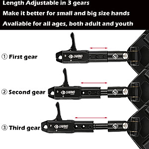 ZSHJGJR Compound Bow Release Aids Trigger Wrist Strap for Adult/Youth Archery Hunting Shooting Accessories (Camo)