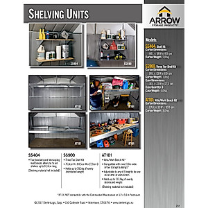 Arrow Shed SS900 Three Tier Shelf Kit