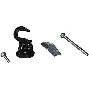 Panacea 86131 Swivel Ceiling Hook, Black