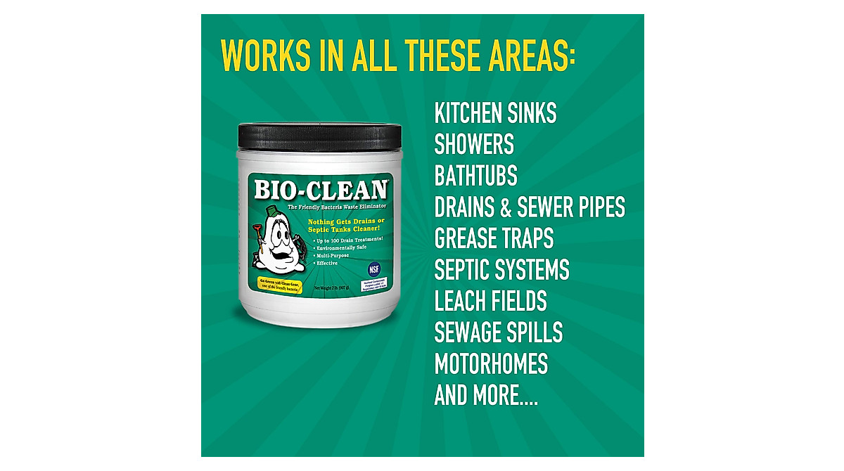 Bio-Clean Drain & Septic Cleaner - Natural, Safe and Effective Solution