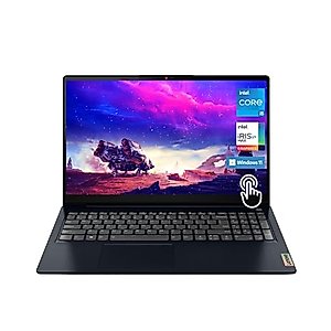 Lenovo Ideapad 3i 15.6" FHD Touch Laptop for Business, Student, Intel 11th Generation Core i5, 12GB DDR4 Memory, 512GB SSD, Intel Iris X Graphics, HDMI, Windows 11,Abyss Blue, W/GaLiMu