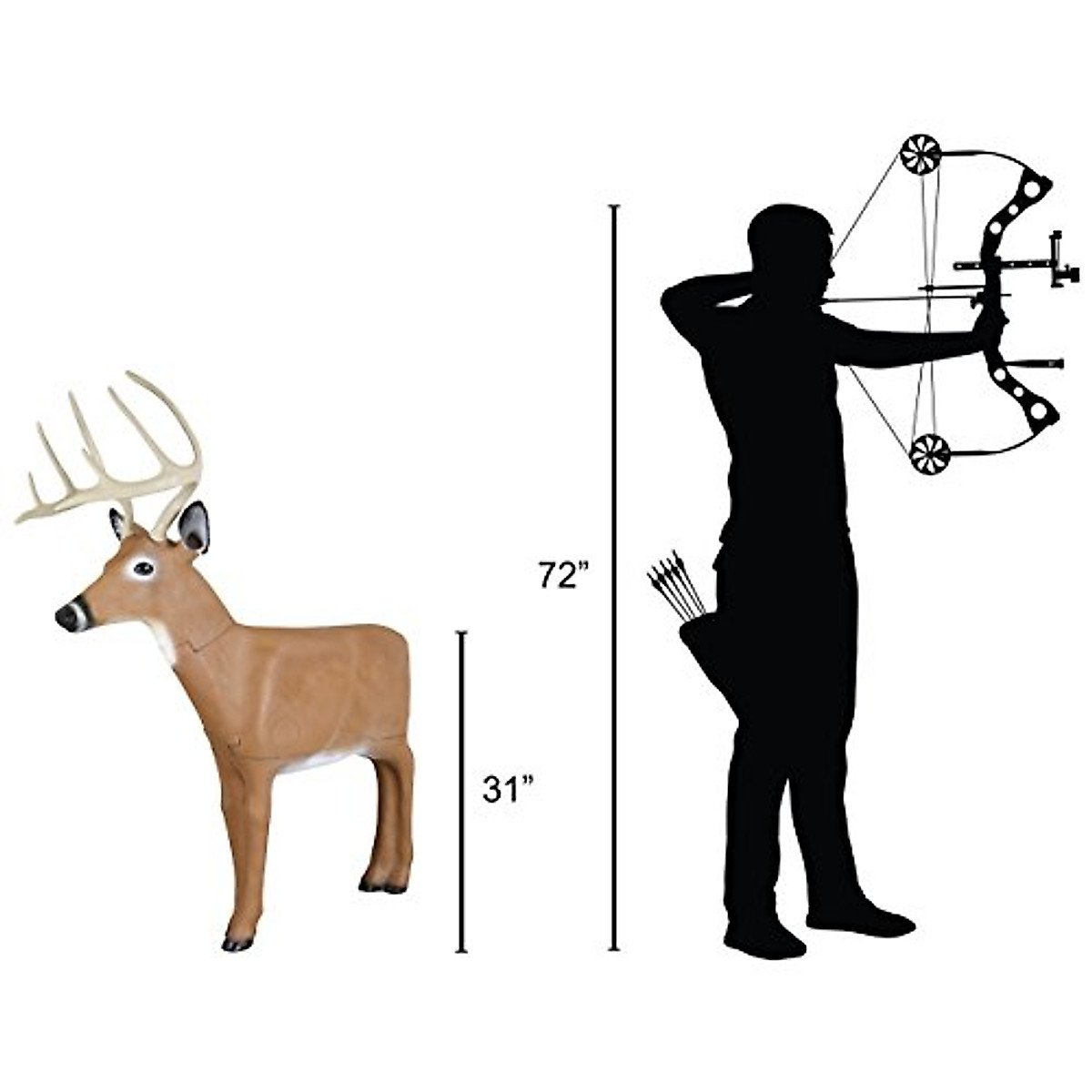 DELTA McKENZIE Baby Daddy 3D Deer Archery Target, Brown (51540)