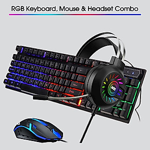 Gaming PC Desktop, Intel Core i3-6500, TechMagnet Siwa 6, 16GB RAM, 240GB SSD (Fast Boot), 1TB HDD, AMD RX 550 4GB DDR5, WiFi, RGB Headphone Keyboard Mouse, Windows 10 Professional (Renewed)