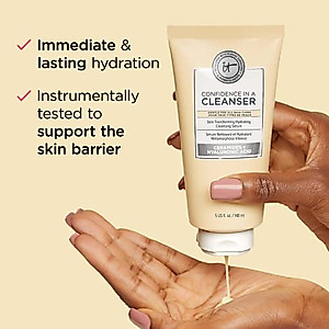 IT Cosmetics Confidence in a Cleanser - Hydrating Face Wash With Hyaluronic Acid & Ceramides - 5.0 fl oz