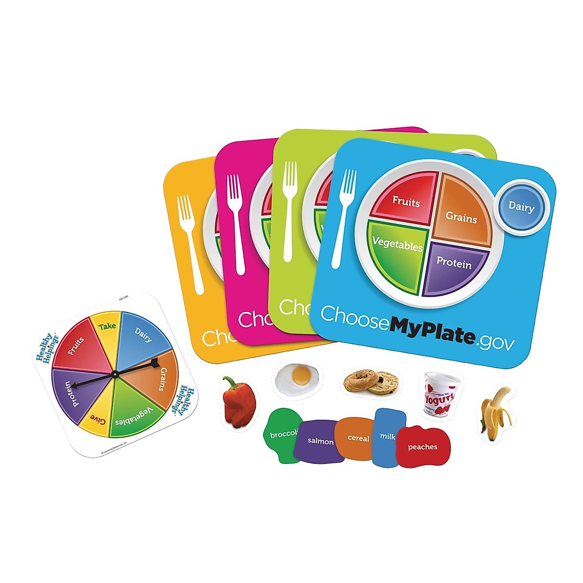 Learning Resources Healthy Helpings A Myplate Game, 10 x 10 in