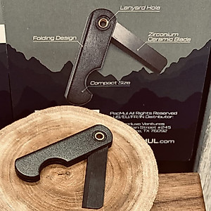 Acme Approved Folding Ceramic Razor Blade Non Metallic Knife Micro EDC Escape Knife Survival Tool 2pk