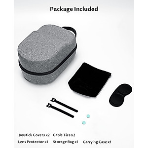 VORI Case for Meta Quest 3/Oculus Quest 2 Accessories/Vision Pro/Pico 4, Fit Elite Strap Battery Version/Kiwi Design/BOBOVR Head Strap, with Len Protector, Portable Hard Carrying Case for Meta Quest 2