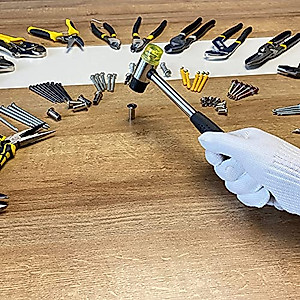 BOOSDEN Double-Faced Soft Hammer Mallet, Rubber Hammer, Soft Hammer for Home Decoration Installation Hand Tool, 25mm