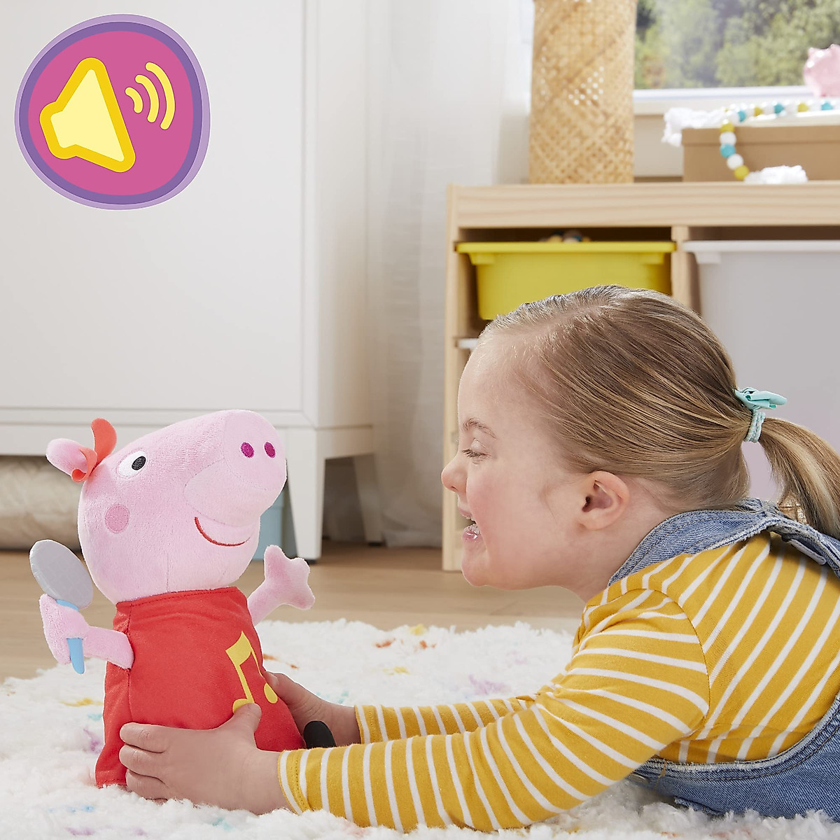 Peppa Pig Toys Oink-Along Songs Peppa, Singing Plush Doll, Preschool Toys for 3 Year Old Girls and Boys and Up