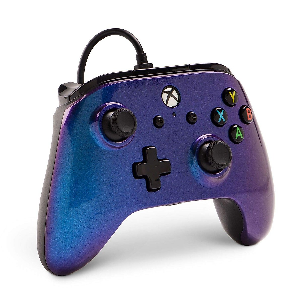PowerA Enhanced Wired Controller for Xbox One - Cosmos Nebula, gamepad, wired video game controller, gaming controller, Xbox One, works with Xbox Series X|S
