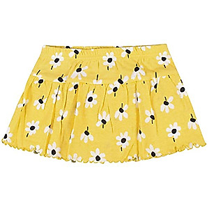 Gerber baby girls Toddler 4-piece Shirt, Onesie, Skirted Panty and Pants Set, Yellow Daisies T Shirts, 18 Months US