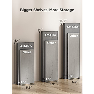 AMADA HOMEFURNISHING Floating Shelves Wall Mounted Set of 3, Rustic Wood Wall Shelves for Bedroom, Bathroom, Living Room, Kitchen, Laundry Room Storage & Decoration, Gray