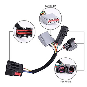 Conversion Harness Adapter Wiring Connector Towing Mirrors for 1999-2007 F250 F350 F450 F550 Super Duty Truck Pickup 2pcs