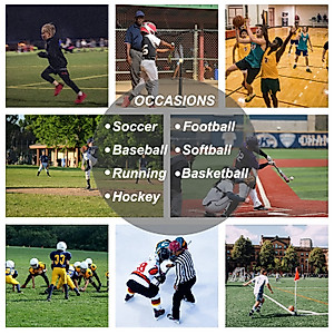 DEVOROPA Boys Leggings Quick Dry Youth Compression Pants Sports Tights Basketball Base Layer Gray S