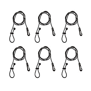 GuiPQS Kayak Paddle Leash Fishing Rod Paddle Leash Paddle Leash Paddle Holder Tool Lanyard Adjustable Canoe Paddle Fishing Rod Leash (6 Pack)