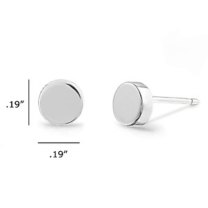 Boma Jewelry Sterling Silver Circle Geometric Stud Earrings