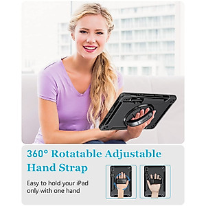 Case for Samsung Tab S7/S8 11 Inch 2022: Military Grade Shockproof Protective TPU Cover for Galaxy Tablet S7 11 Inch 2020 W/Stand - Handle - Shoulder Strap - S-Pen Holder -Red