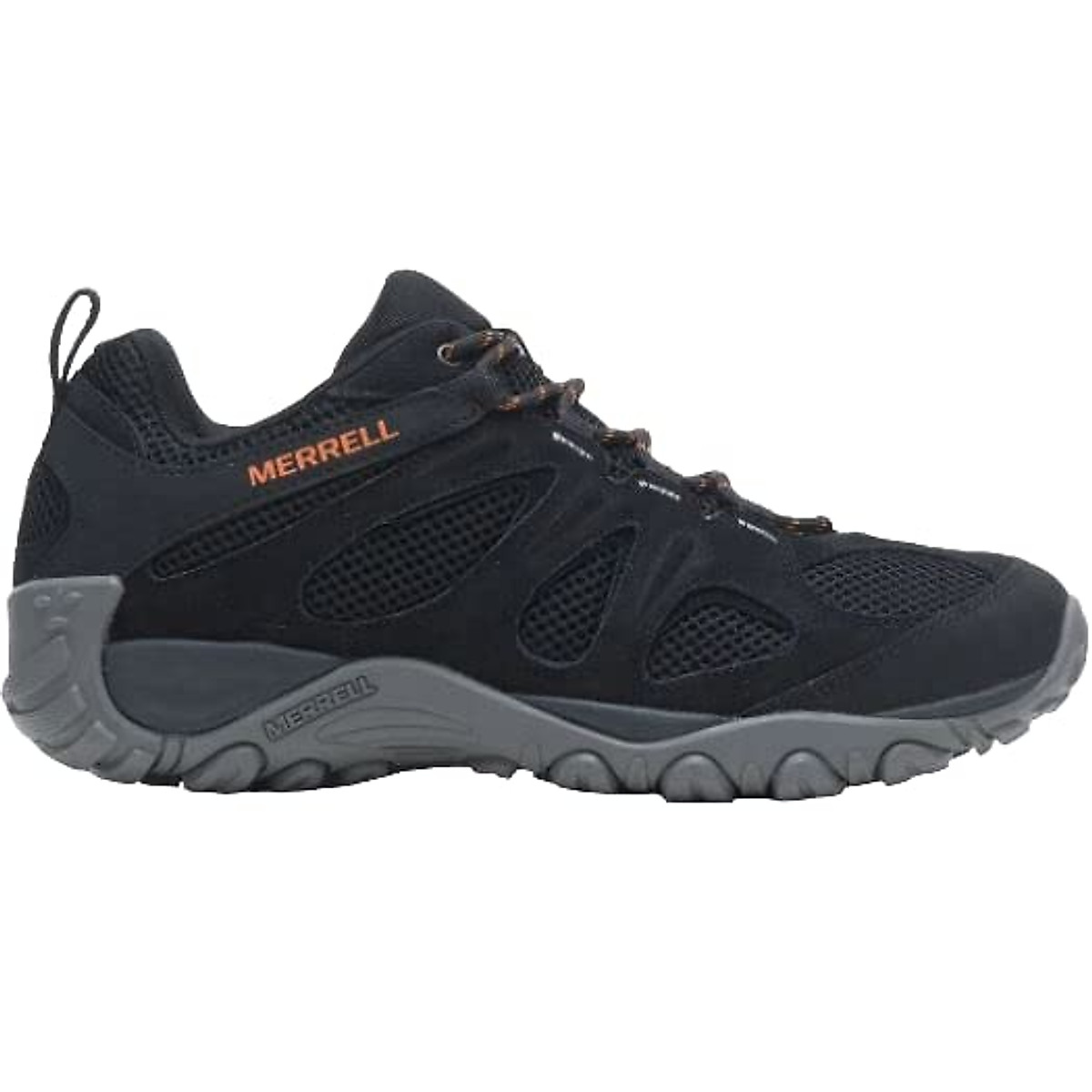 Merrell Men's Yokota 2 Hiking Shoe, Black/Exuberance, 10.5 M US