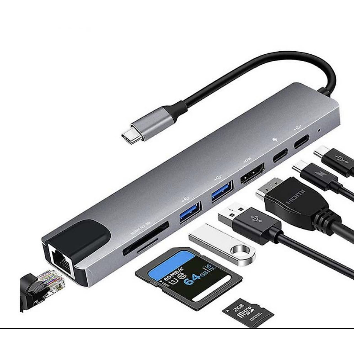 USB C HUB 8 in 1